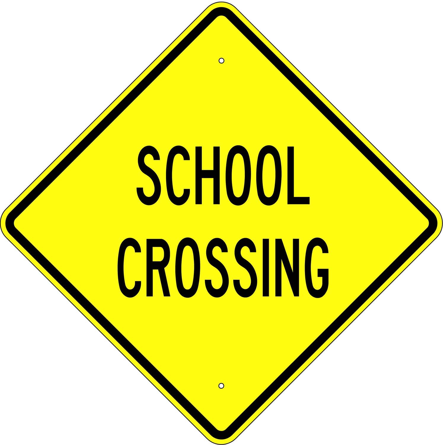School Crossing Sign (W-29) | Cheap Street Signs