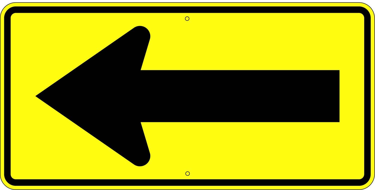 Directional Arrow Sign (W1-6) | Cheap Street Signs