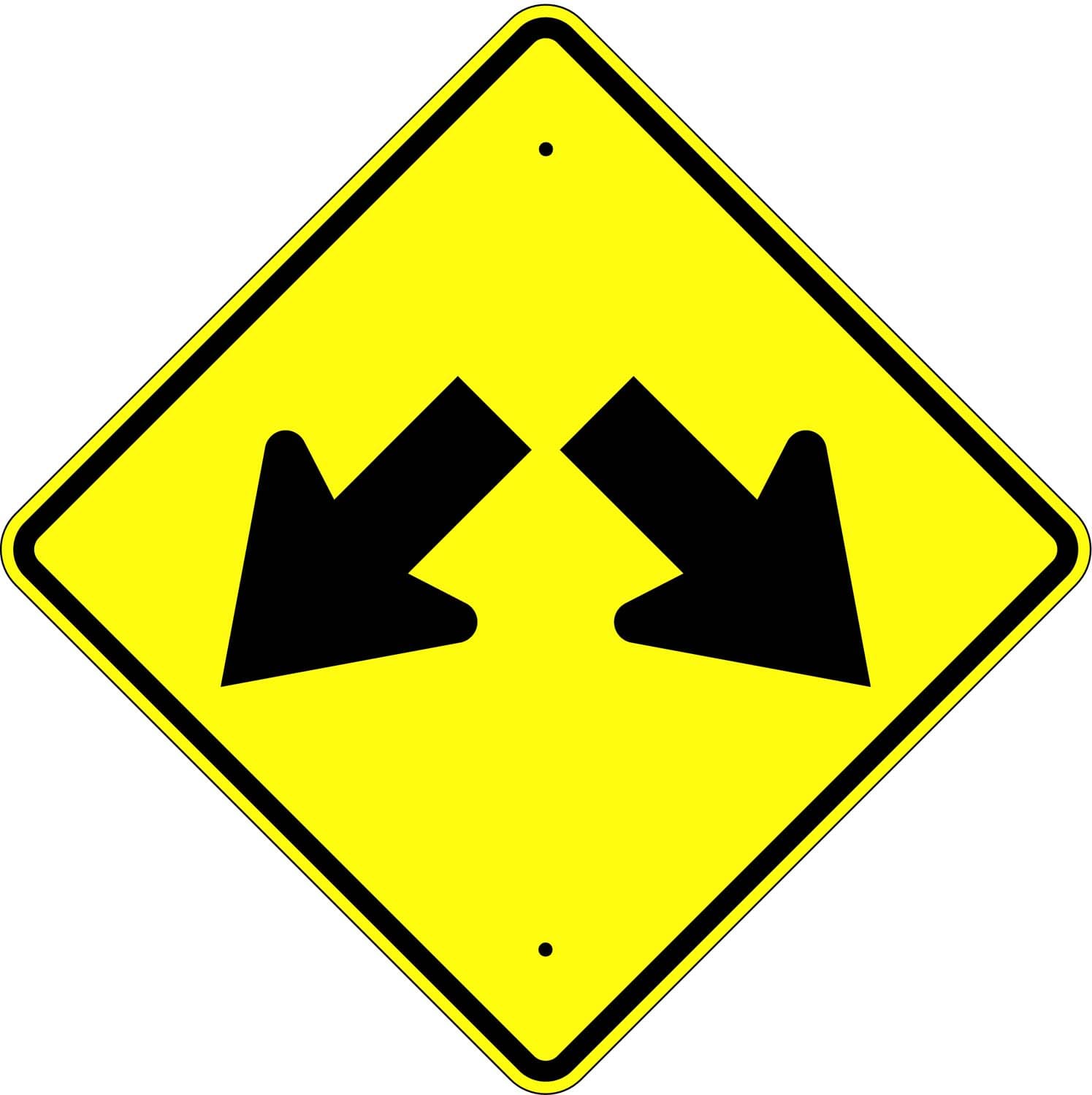 Double Arrow Sign (W12-1) | Cheap Street Signs