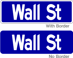 9″ Street Sign (D3-1) Single Sided Blue | Cheap Street Signs